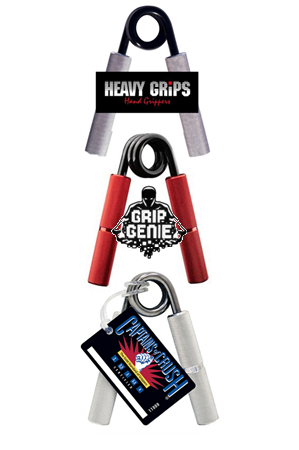 Intermediate Set includes 3 grippers for building grip strength ...